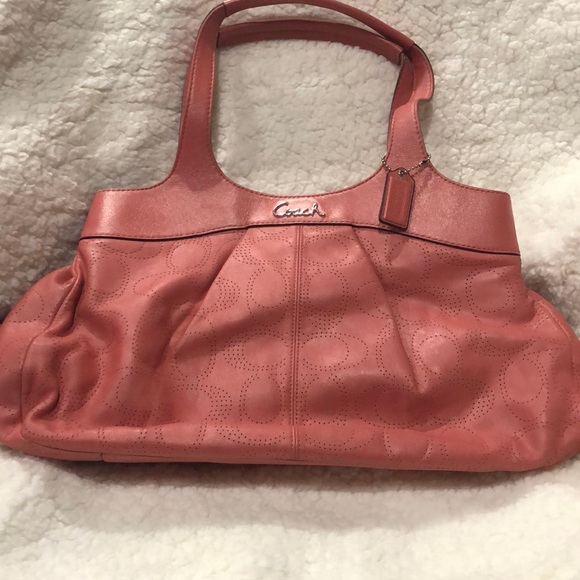 Coach | Bags | Beautiful Coach Purse No Calloutssalmon Pink Color ...